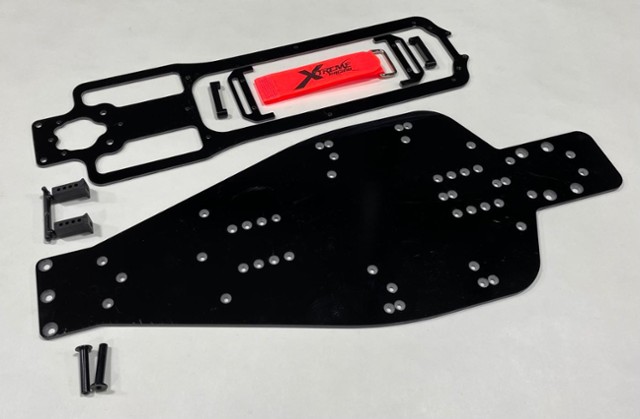 RUSTLER / SLASH LCG BLACK G-10 CHASSIS