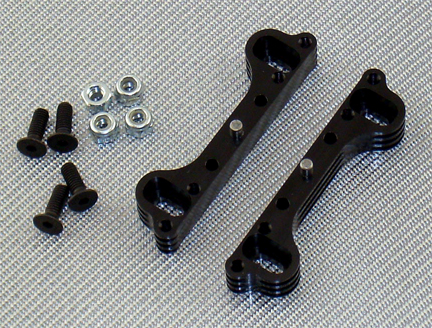 RC8 BLACK ALUMINUM QUICK CHANGE MOTOR BASE