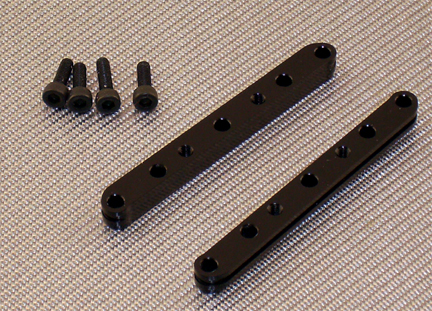 RC8 BLACK ALUMINUM QUICK CHANGE MOTOR MOUNT ADAPTERS (2)