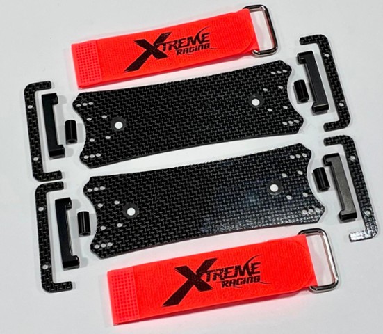 TEAM ASSOCIATED RC8B4E CARBON FIBER BATTERY TRAYS 2pc (2.5mm)
