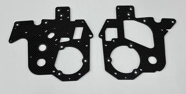 TEAM LOSI PROMOTO-MX MOTORCYCLE CARBON FIBER CHASSIS (3mm)