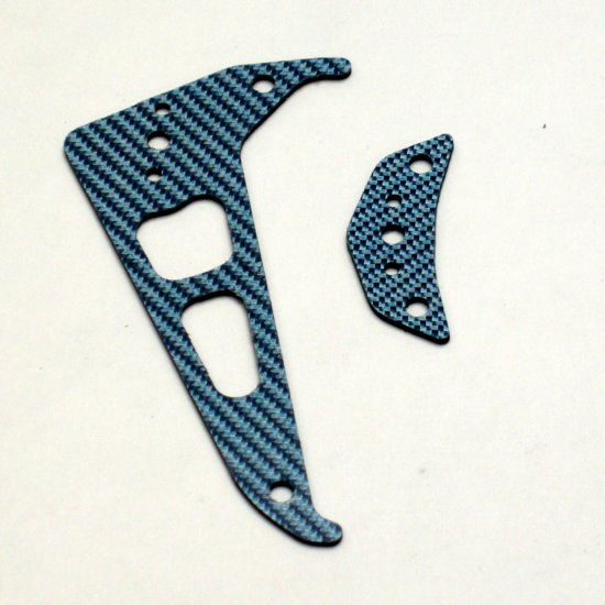 ALIGN T-REX 250 BLUE CARBON FIBER TAIL FIN SET