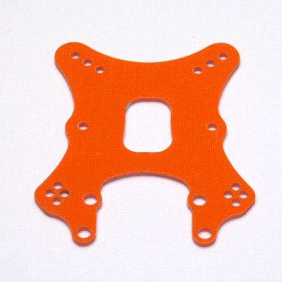 ELECTRIX RC CIRCUIT - RUCKUS ORANGE G10 FRONT SHOCK TOWER