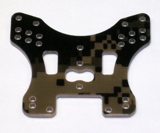 OFNA HYPER 10SC 3mm DIGITAL CAMO CARBON FIBER REAR SHOCK TOWER